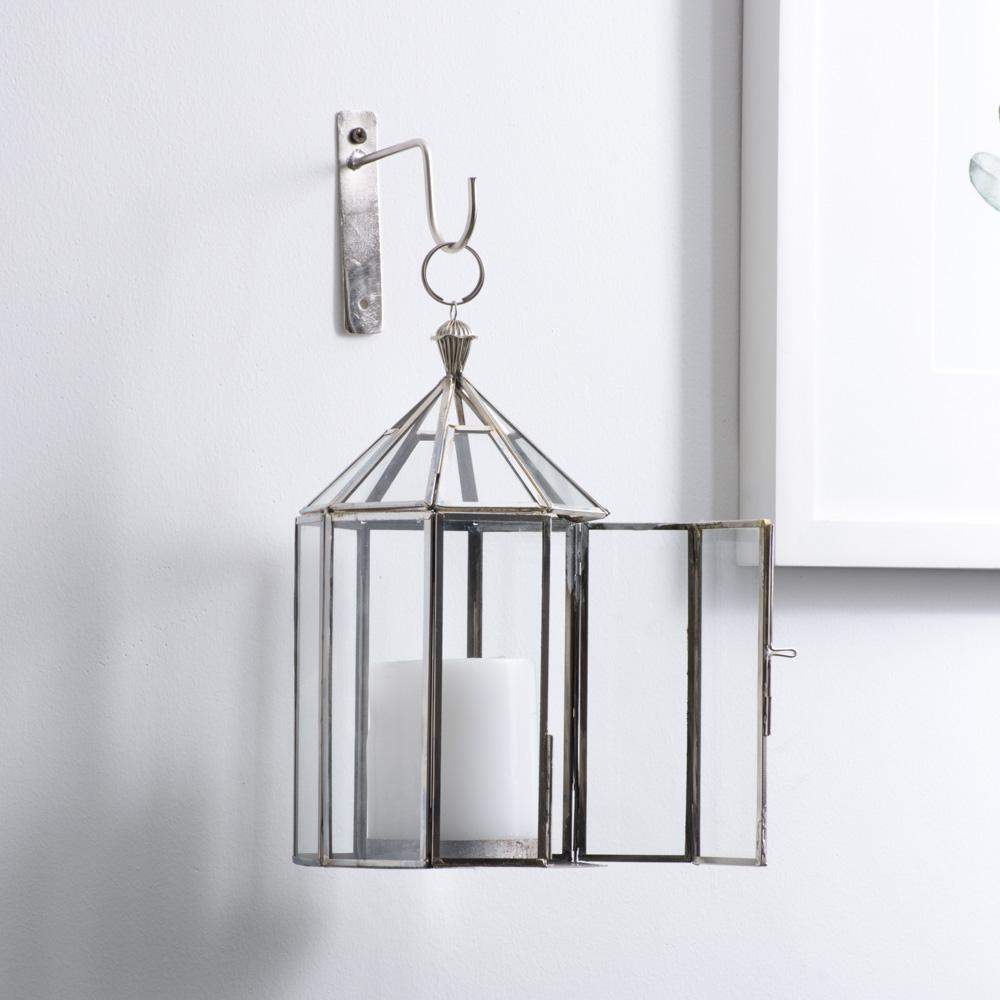 Hanging Glass Candle Lantern In Gold & Silver - Mytri Designs ...
